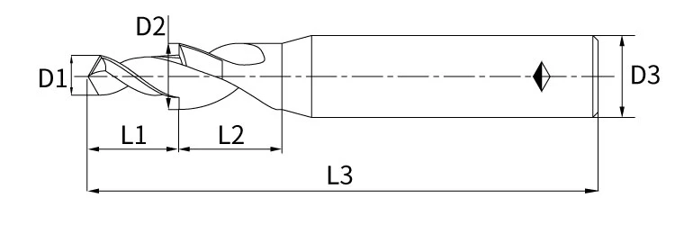 Custom Drill End Mill - Stepped