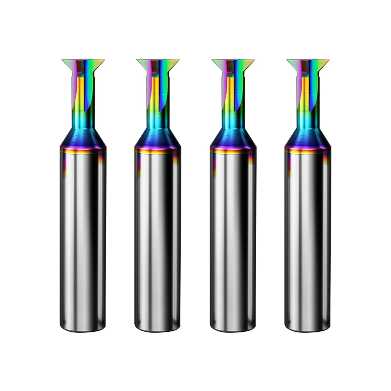 Dovetail End Mill for Aluminum, Nano-Coated